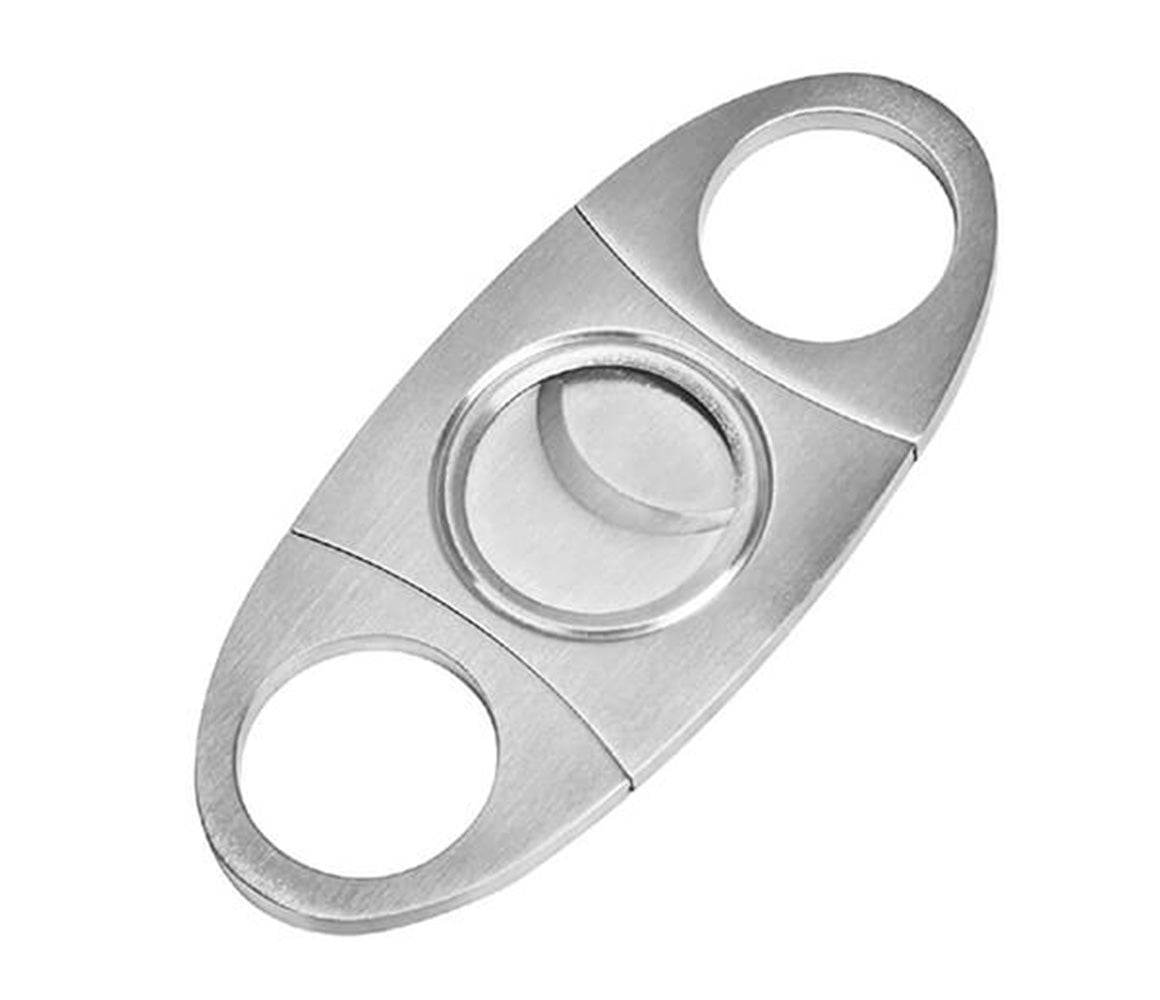 Cigar Cutter Ovel S/S Dual – CigExpress